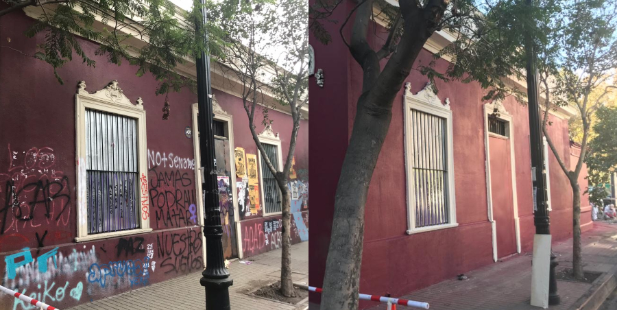 5 mil fachadas y monumentos rayados han sido restaurados tras el 18-O ...