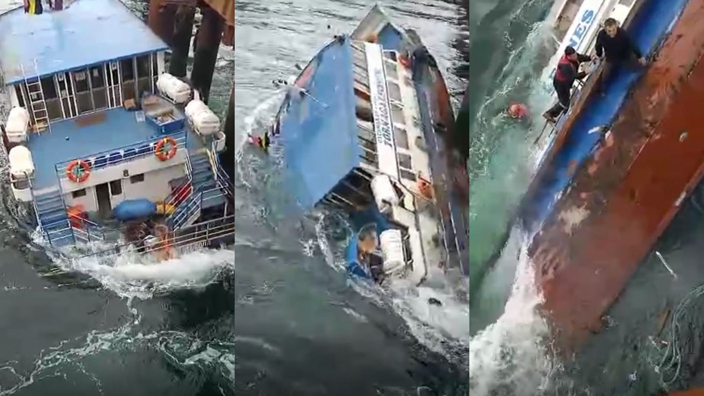 Registran el hundimiento total de embarcación en Canal de Chacao ...