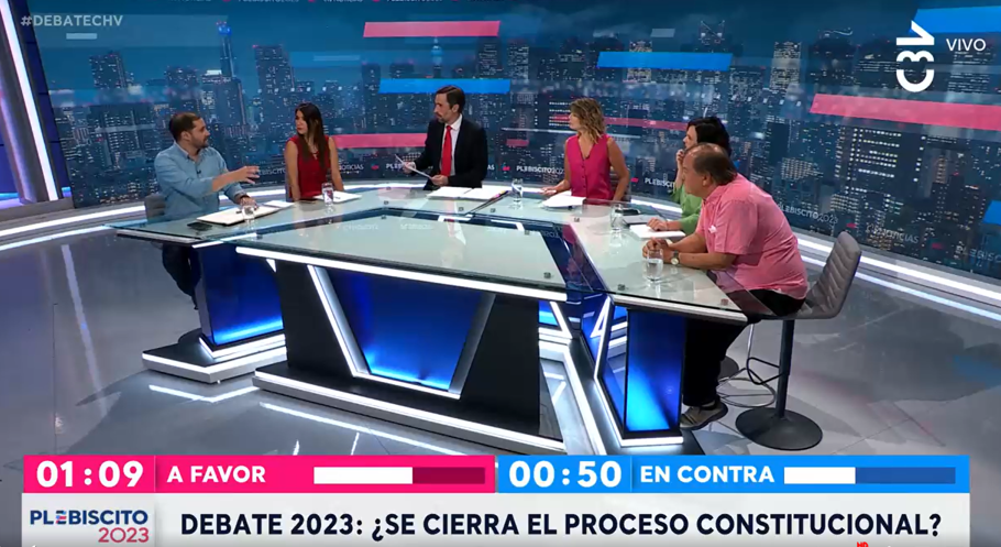 Debate CHV: Equipos "A favor" y "En contra" aseguraron que su opción ...
