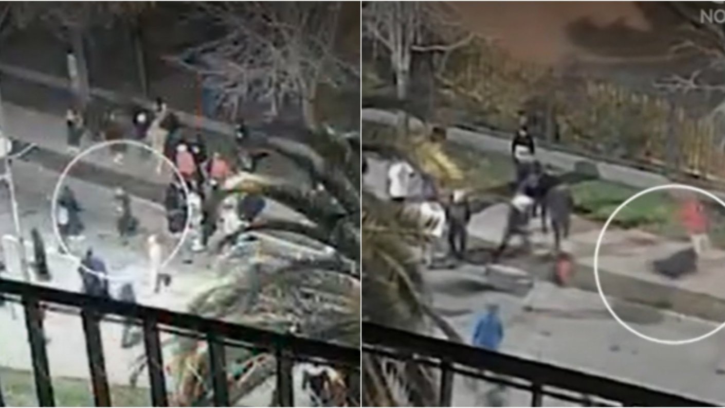 El momento en que hincha de Colo Colo intentó escapar de turba previo ...