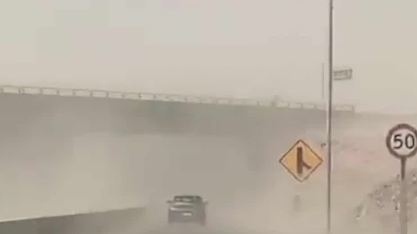 Impresionante tormenta de arena en el norte dejó nula visibilidad entre ...