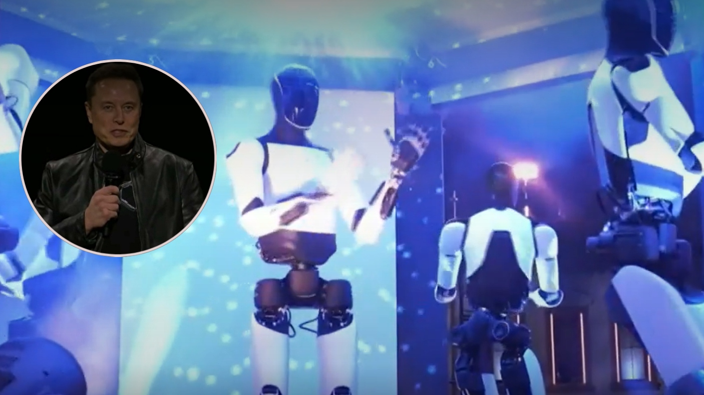 Así presentó Elon Musk a sus nuevos robots y el taxi autónomo - Chilevisión