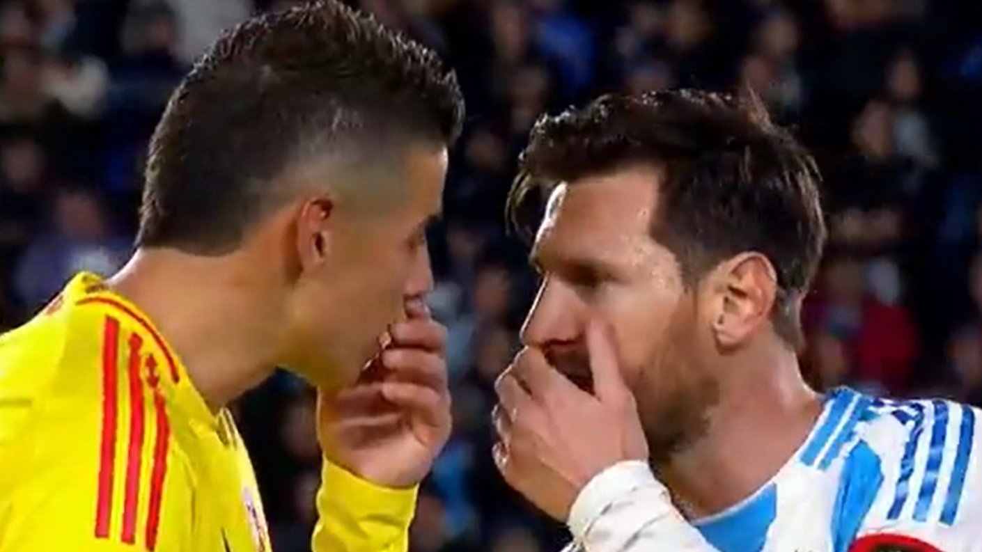“Hablas mucho”: Revelan qué pasó en el tenso cara a cara de Lionel Messi y James Rodríguez ...