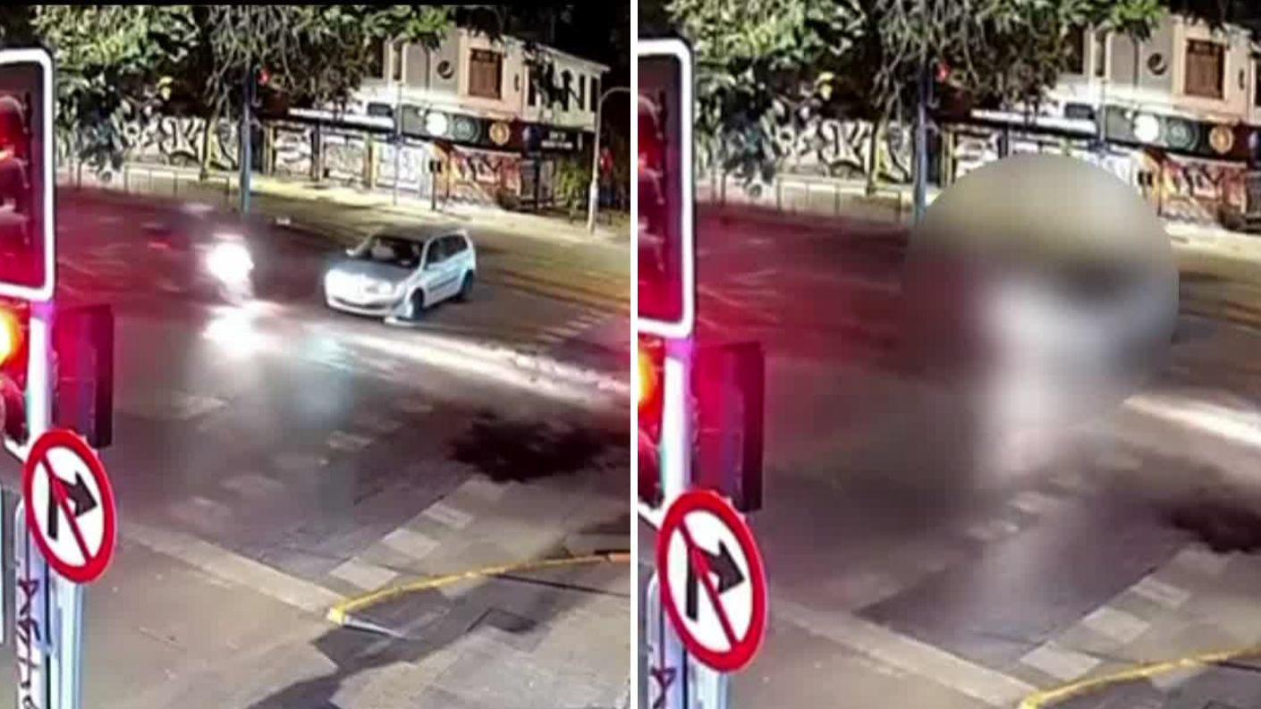 Video Captan Momento Exacto En Que Auto Choca A Carabinero En Moto