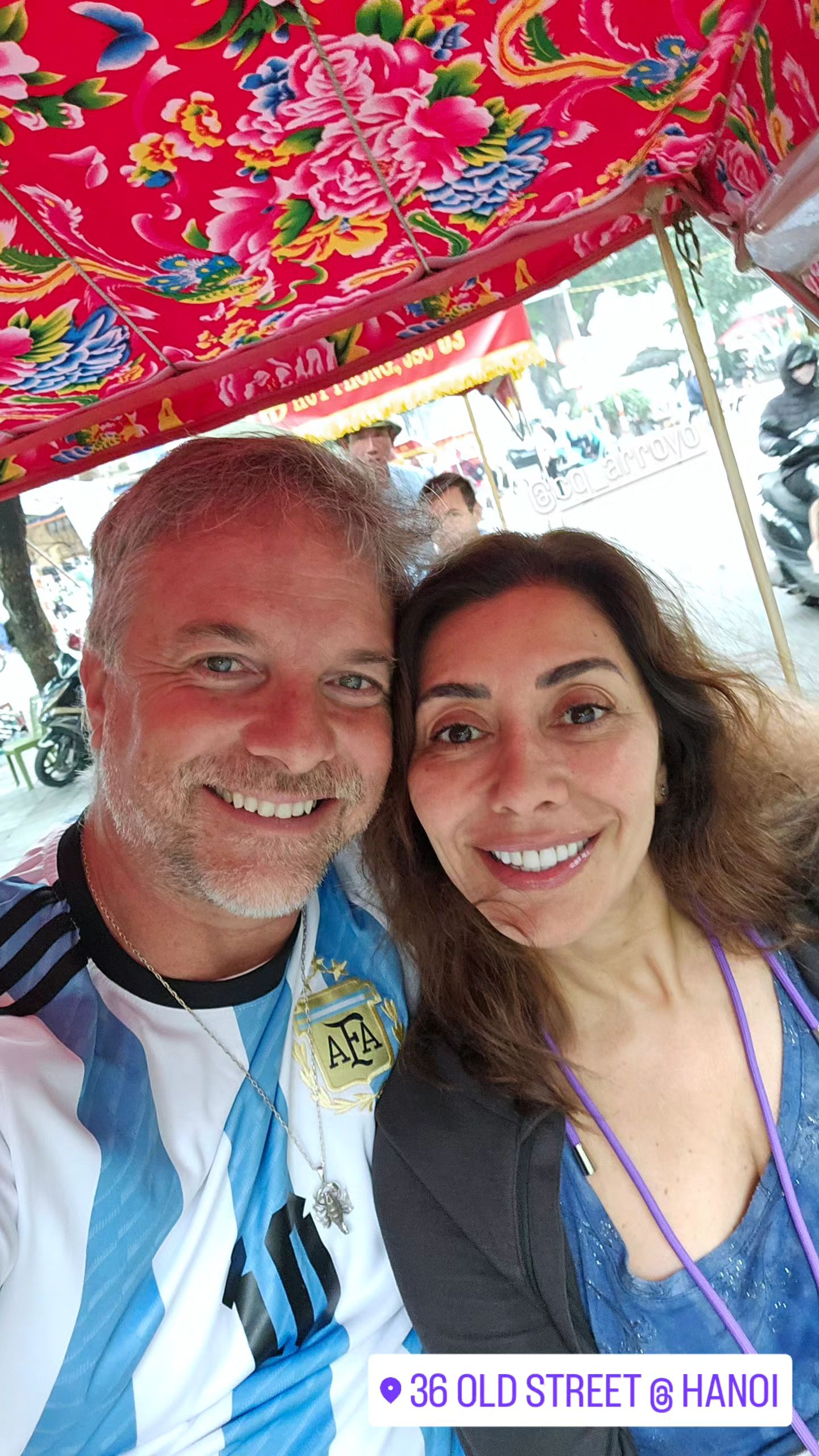 Carmen Gloria Arroyo y Bernardo Borgeat compartieron majestuosas postales de su viaje a Asia ...